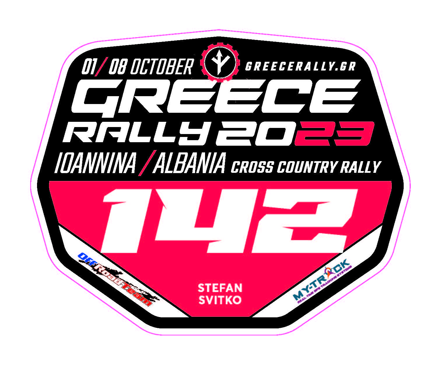 NUMBER PLATE STICKERS | Greece Rally